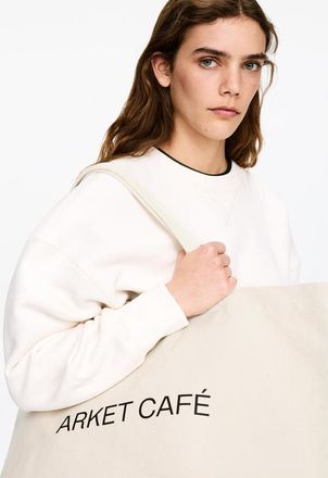 Arket CAFÉ Canvas-Tragetasche -Schwarz