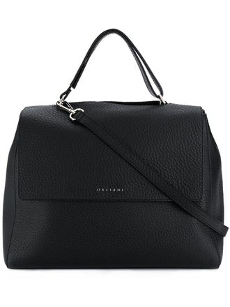 Orciani Handtasche mit Logo - Schwarz
