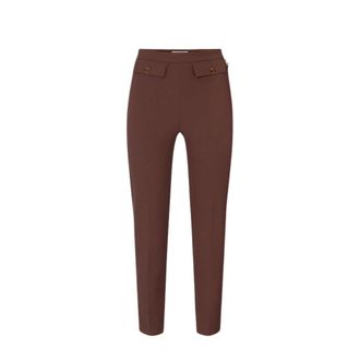 Elisabetta Franchi Slim-fit Hose - - Trousers - Damen - Braun - L