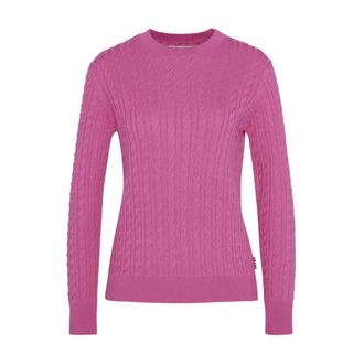 Barbour Femme, Pulls, Rose, Taille: 38 FR Pull Rose en Tricot Crew