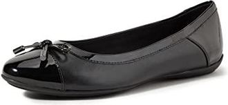 Geox Femme D Charlene C Ballerines, Black, 37 EU