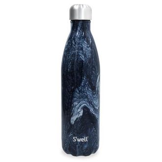 Swell Bouteille deau r&eacute;utilisable en acier inoxydable, 750ml, Azurite Marble, triple isolation et &eacute;tanch&eacute;it&eacute; pour boissons chaudes et froides jusqu&agrave; 48h fro