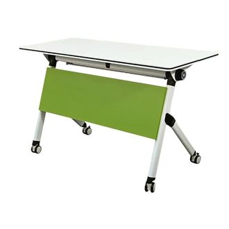 Generic Klappbarer Tisch mit Rollen, mobiler, rechteckiger Klapptisch mit klappbarer Tischplatte, Seminartisch, leicht zu verstauen, Besprechungsraumtisch f&uuml;r