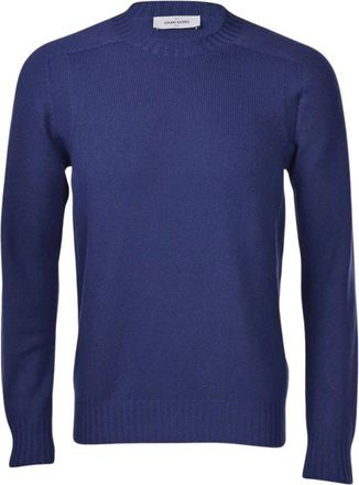Gran Sasso Homme, Pulls, Bleu, Taille: 2XL Girocollo Super Geelong
