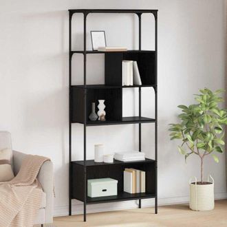 vidaXL vidaXL Biblioth&egrave;que Ch&ecirc;ne noir 76 x 33 x 188,5 cm Bois ding&eacute;nierie