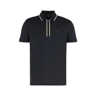 HUGO BOSS Homme, Tops, Noir, Taille: XL Polo Demi-zip