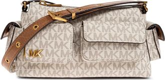 Michael Michael Kors Dakota monogram-pattern shoulder bag - Nude