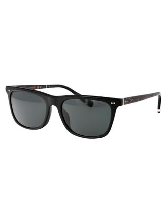 Polo Ralph Lauren 0PH4205U Rectangular Acetate Sunglasses - Black