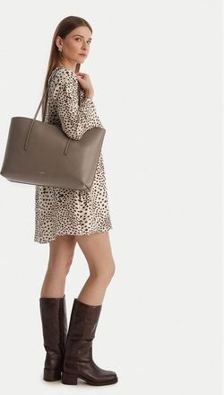 Calvin Klein Handtasche Foil Logo Tote W/Pouch LV04F3274G Beige