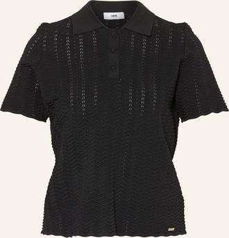 Cinque Cinque Strick-Poloshirt Cifluto schwarz