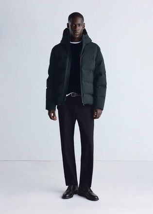 Mango Anorak matelass&eacute; duvet waterproof bleu nuit - Homme - XXL - MANGO MAN