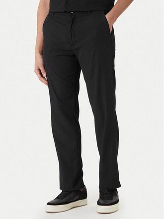 Calvin Klein Stoffhose LV04LF609G Schwarz Straight Fit