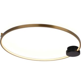 Eye Plafonnier 40 - plafonnier led moderne noir et or, 40 cm