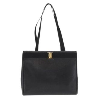 Ferragamo Pre-owned Leder Tote Bag - - Pre-owned - Damen - Schwarzk - ONE SIZE