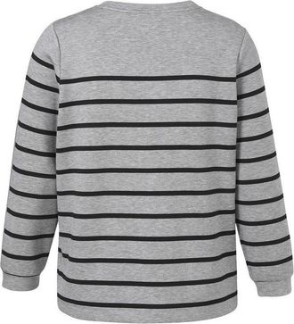 Via Appia Due Sweatshirt (1-tlg) mit Streifen und Schmuck-Motiven, gro&szlig;e Gr&ouml;&szlig;en