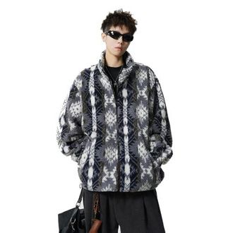 Generic NYSBH Manteau Homme Hiver &Eacute;pais Veste Homme No&euml;l Flocon de Neige Mode Casual Manteau Confortable Jeunes Hommes Veste, bleu, 4XL