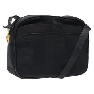 Ferragamo Pre-owned Toile sacs-ports-paule - Femme - Pre-owned - Noir - Taille: ONE Size