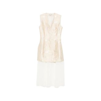 Stine Goya Animal-print Sleeveless Midi Dress