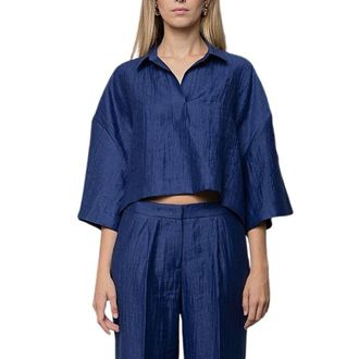 Kaos Kaos, Femme, Blouses et Chemises, Bleu, Taille: 40 FR Blouses