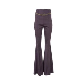 Elisabetta Franchi Weite Hosen - - Trousers - Damen - Lila - 2XL