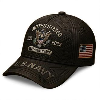 Generic Marine Corps Casquette de baseball 250e anniversaire, chapeaux r&eacute;tro d&eacute;lav&eacute;s pour hommes et femmes, taille r&eacute;glable, noir