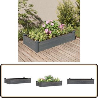 vidaXL Vidaxl - Lit sur&eacute;lev&eacute; de jardin doublure 120x60x25 cm bois massif sapin - Jardiniere - Bac Plante - Potager Sur&eacute;l&eacute;v&eacute; - Lit De Jardin - Fleurissement