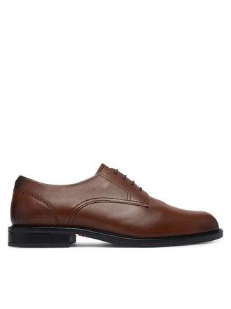 Tommy Hilfiger Oxford Schuhe Corporate Dressy Lth FM0FM06023 Braun