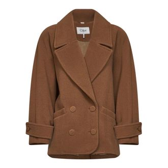 Chlo&eacute; Kurzer Zweireiher - - Coats - Damen - Braun - S