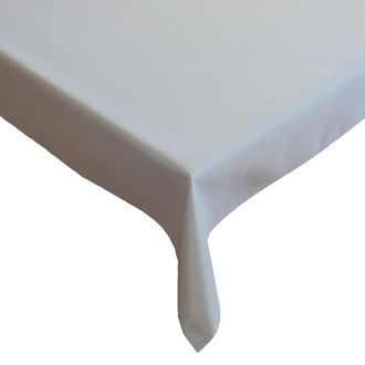 Matches 21 matches21 Tischtuch Untertischdecke Unterdecke einfarbig Tischw&auml;sche Fleckenschutz &Oslash; 160 cm Polyester 1 STK hellgrau