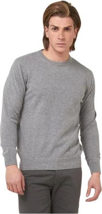 Gas Gas, Homme, Pulls, Gris, Taille: S Pull Ras du Cou en Laine