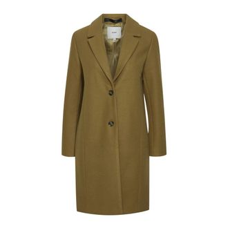 Ichi Ichi, Femme, Manteaux, Brun, Taille: 44 FR Single-Breasted Manteaux