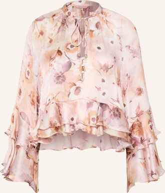 Guess Blusenshirt Nicole Mit Volants rosa