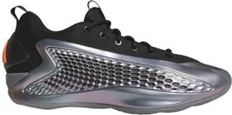 adidas Anthony Edwards 1 Chaussures basses, Fer métallique/noyau noir/orange solaire, 44 EU