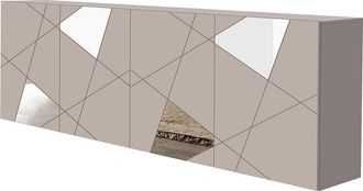 Vente-Unique Sideboard mit 4 T&uuml;ren - Beige - CANTIANO