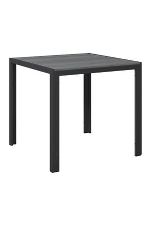 ambia GARDEN Gartentisch, Grau, Dunkelgrau, Metall, Kunststoff, quadratisch, eckig, 90x74x90 cm, Gartenm&ouml;bel, Gartentische, Gartentische