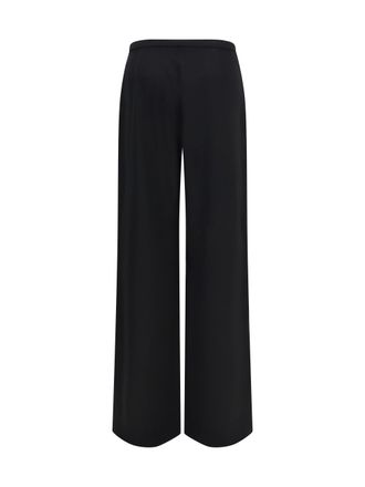 Gucci Womens Lightweight Wool Pants Black Ovis Aries Trousers
