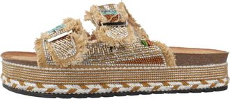 La Strada Femme, Chaussures, Brun, Taille: 38 EU Sandalia Plataforma Textil