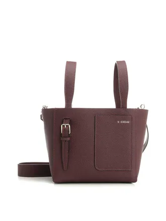 Valextra Sac Port&eacute; &Eacute;paule - Rouge Brun