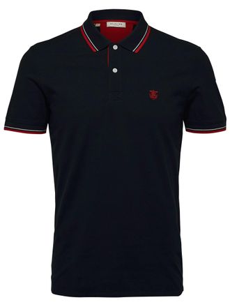 Selected Herren SLHNEWSEASON SS Polo W 16062542, Black, XXXL