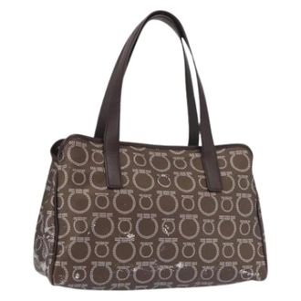 Ferragamo Pre-owned Plastique sacs-main - Femme - Pre-owned - Brun - Taille: ONE Size
