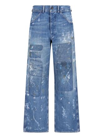 Polo Ralph Lauren Gerade Patchwork-Jeans