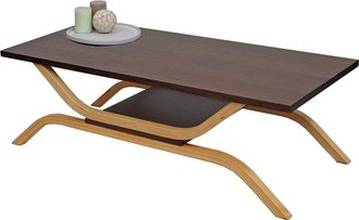 Mendler Couchtisch HWC-H38, Wohnzimmertisch Beistelltisch Sofatisch, 35x110x48cm - Eiche-Optik