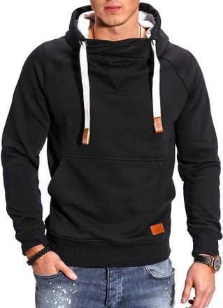 Behype. Kapuzensweatshirt JULES mit hohem Kragen