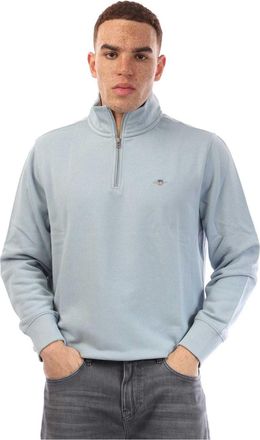 GANT Sweatshirt f&uuml;r Herren, mit halbem Rei&szlig;verschluss (Blau)