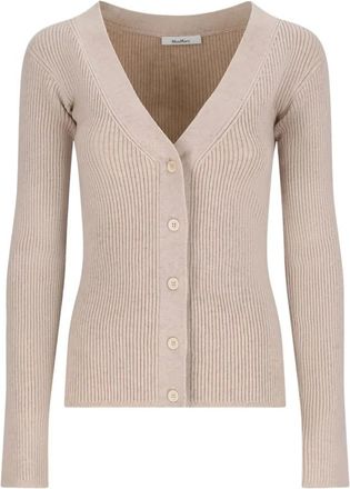 Max Mara Femme, Pulls, Beige, Taille: 40 FR Gioiosa Cardigan