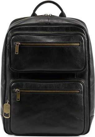 Saison 1865 Sac &agrave; dos &agrave; poches multiples en cuir grain&eacute;