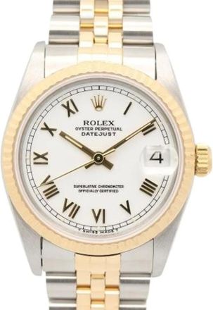 Rolex Pre-owned Datejust 31mm - Homme - Pre-owned - Blanc - Taille: ONE Size