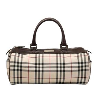 Burberry Pre-owned House Check Canvas Handbag - - Pre-owned - Damen - Beige - ONE SIZE