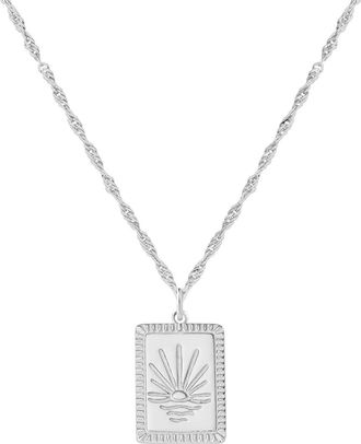 Glanzst&uuml;cke M&uuml;nchen Halskette - Sterling Silber Halskette Sonnenuntergang - Gr. unisize - in Silber - f&uuml;r Damen