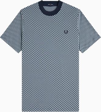 Fred Perry T-Shirt aus Baumwolle mit Schachbrett-Muster in